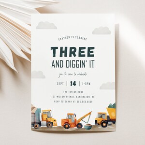 Construction Birthday Party Welcome Sign, Diggin' It Sign, Construction ...