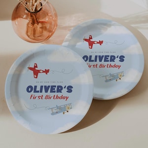 Airplane Birthday Plate Template Airplane Paper Plate Template for ...