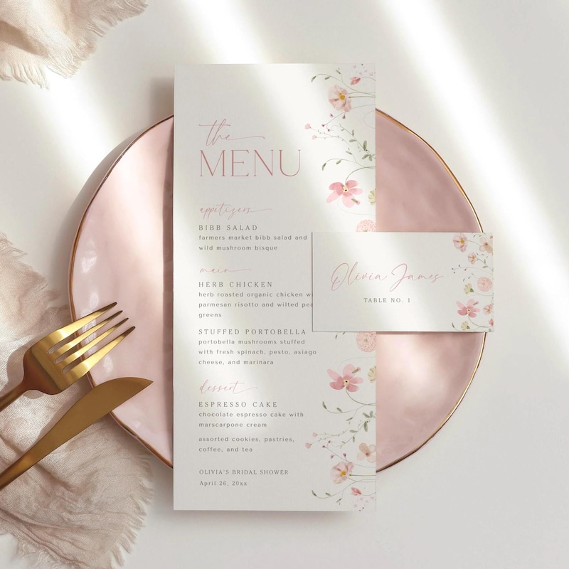 Menu Tags - Etsy