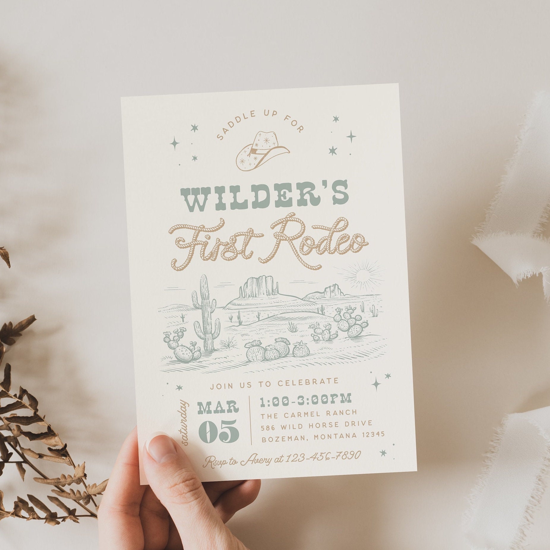 Western Time Capsule Sign and Letter Wild West Time Capsule 1st Rodeo ...