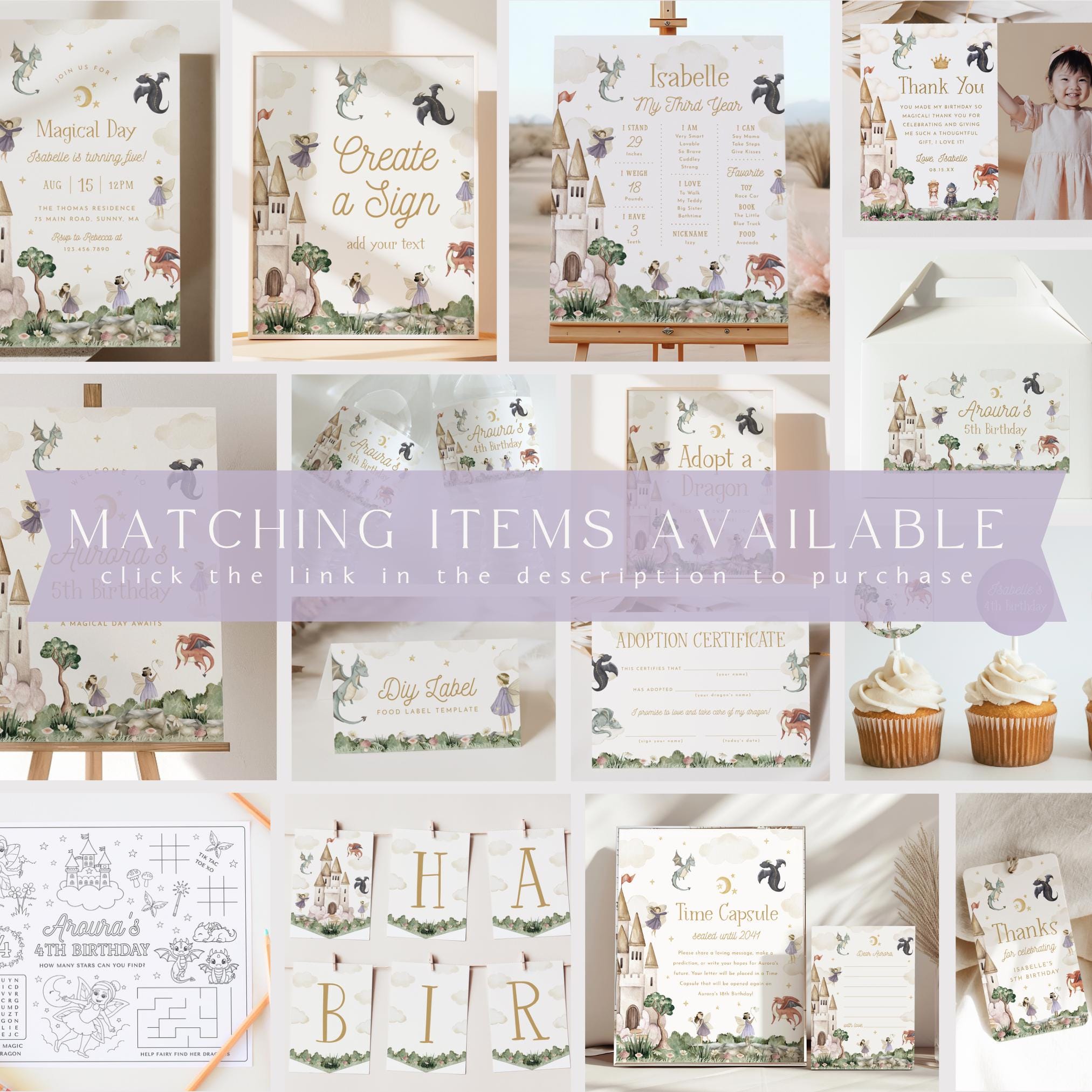 Editable Fairy Food Label Tent Card Template Fairies and Dragons ...
