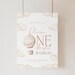 Onederful World Welcome Sign, 1st Birthday Pink Welcome Board, Baby ...