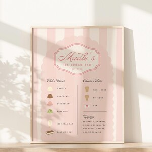 Ice Cream Time Capsule Sign and Letter Ice Cream Shop Birthday Party ...