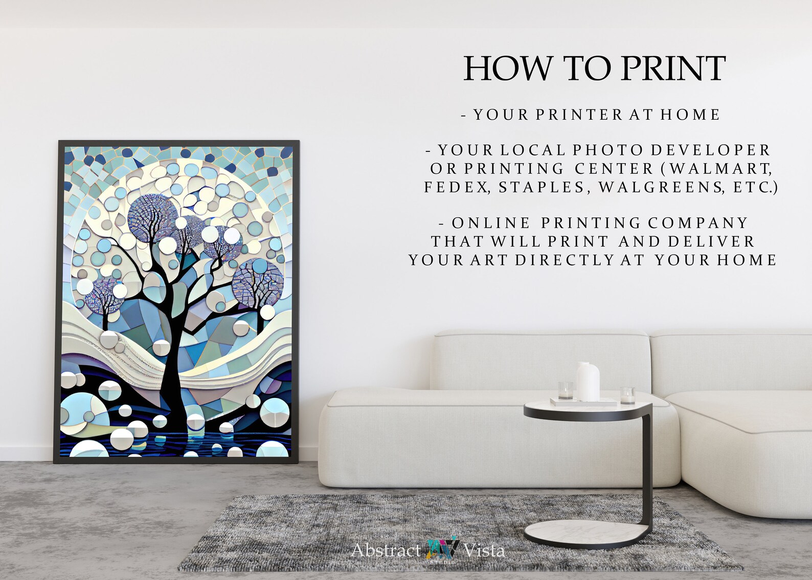 Tree Wall Art, Nature Digital Print, Modern Wall Art, Printable Art ...