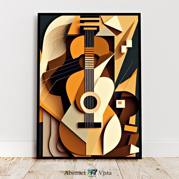 Abstract Guitar Art - Etsy