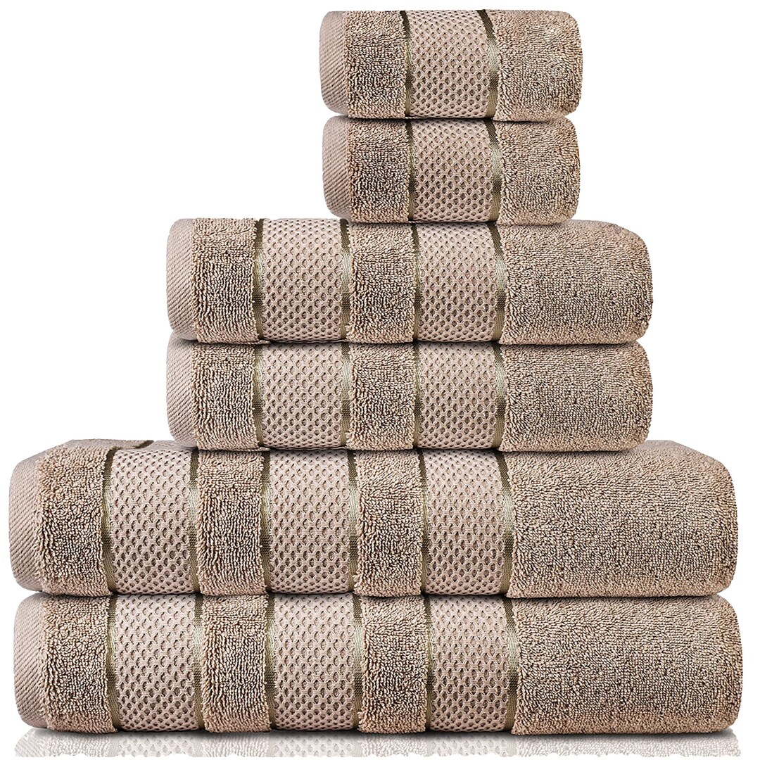 Luxe Home 6 Piece Towel Bale Set. 100% Turkish Cotton 600GSM Soft ...