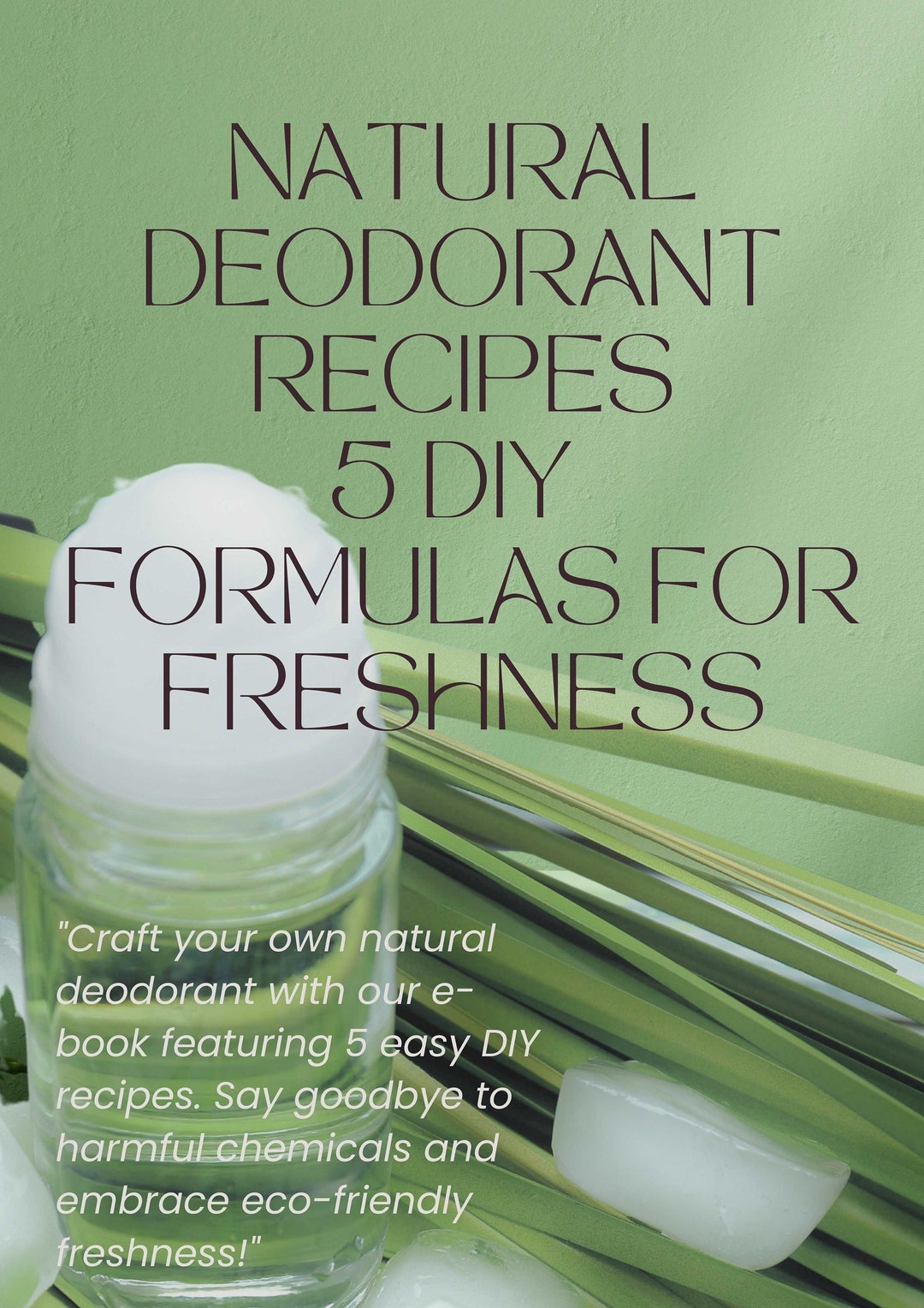 Natural Deodorant Recipe E-book Zero Waste Ecofriendly Dıy Handmade ...
