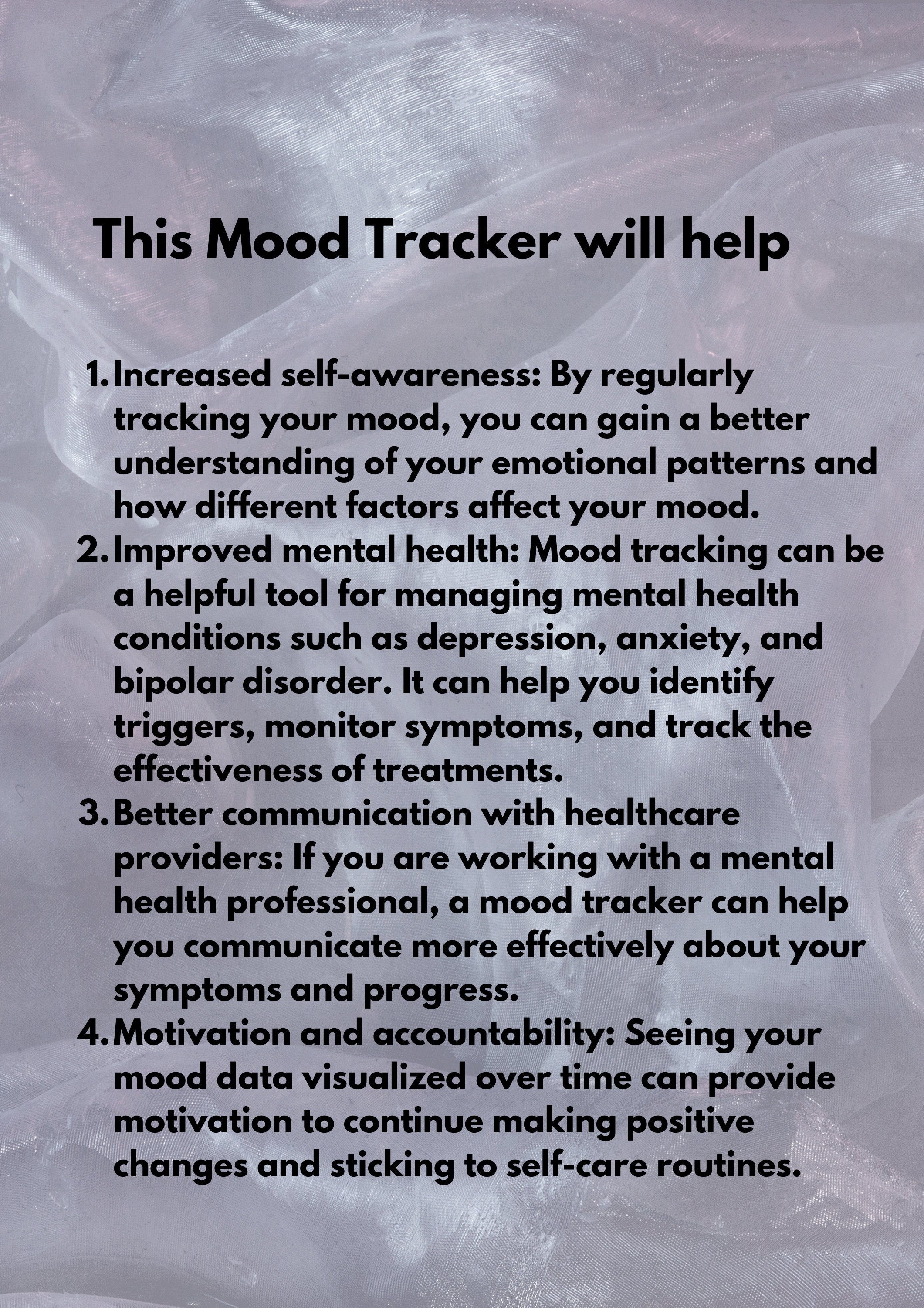 Personalized Mood Tracking for Mental Health and Well-being, Mood ...