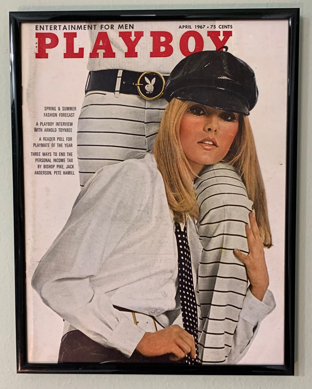 Playboy Art Cheryl Shrode Original Magazine Cover From 1967 FRAMED FREE ...