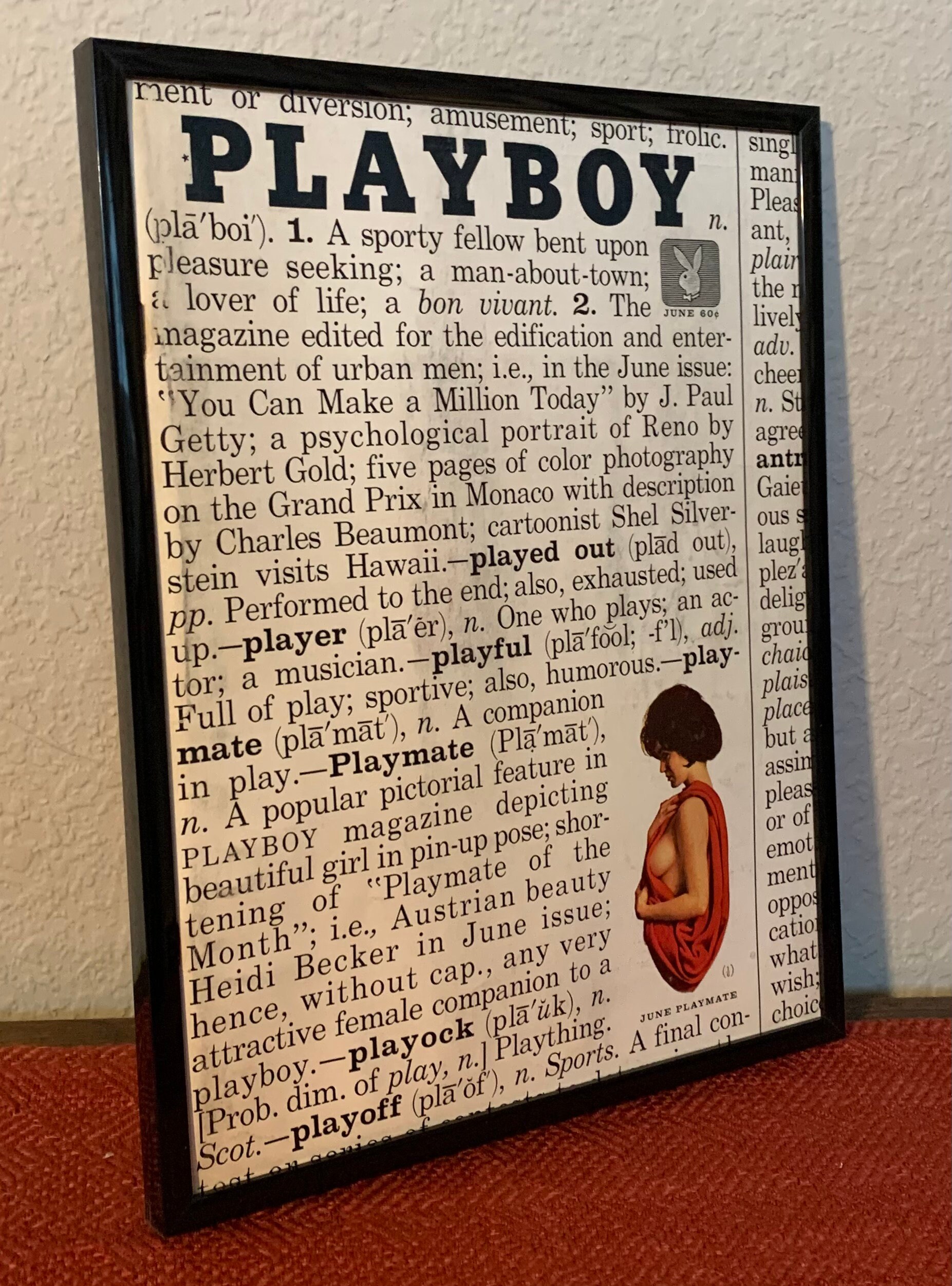 Playboy Art Definition of playboy Vintage Original Cover From 1961 in ...