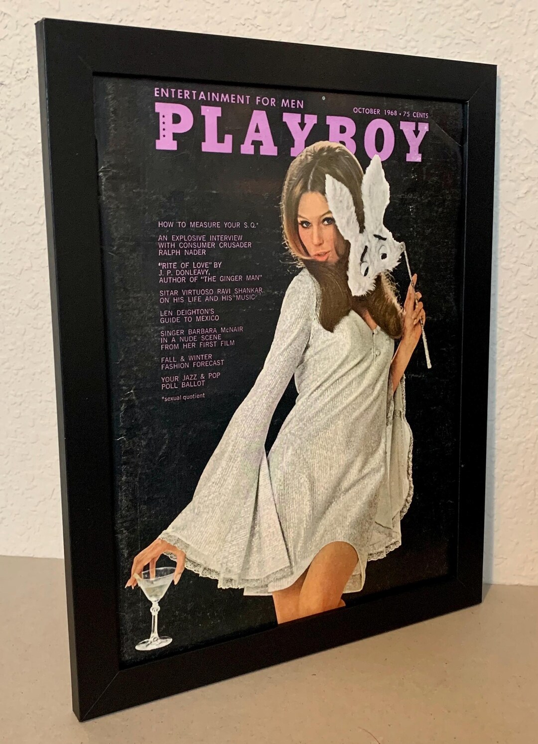 Playboy Art - Dale Fahey - Girl With a Martini - Original Cover From ...