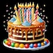 Birthday Cake Clipart Cake Clip Art Cake With Candles Cake Designs for ...