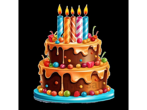 Birthday Cake Candles Clip Art