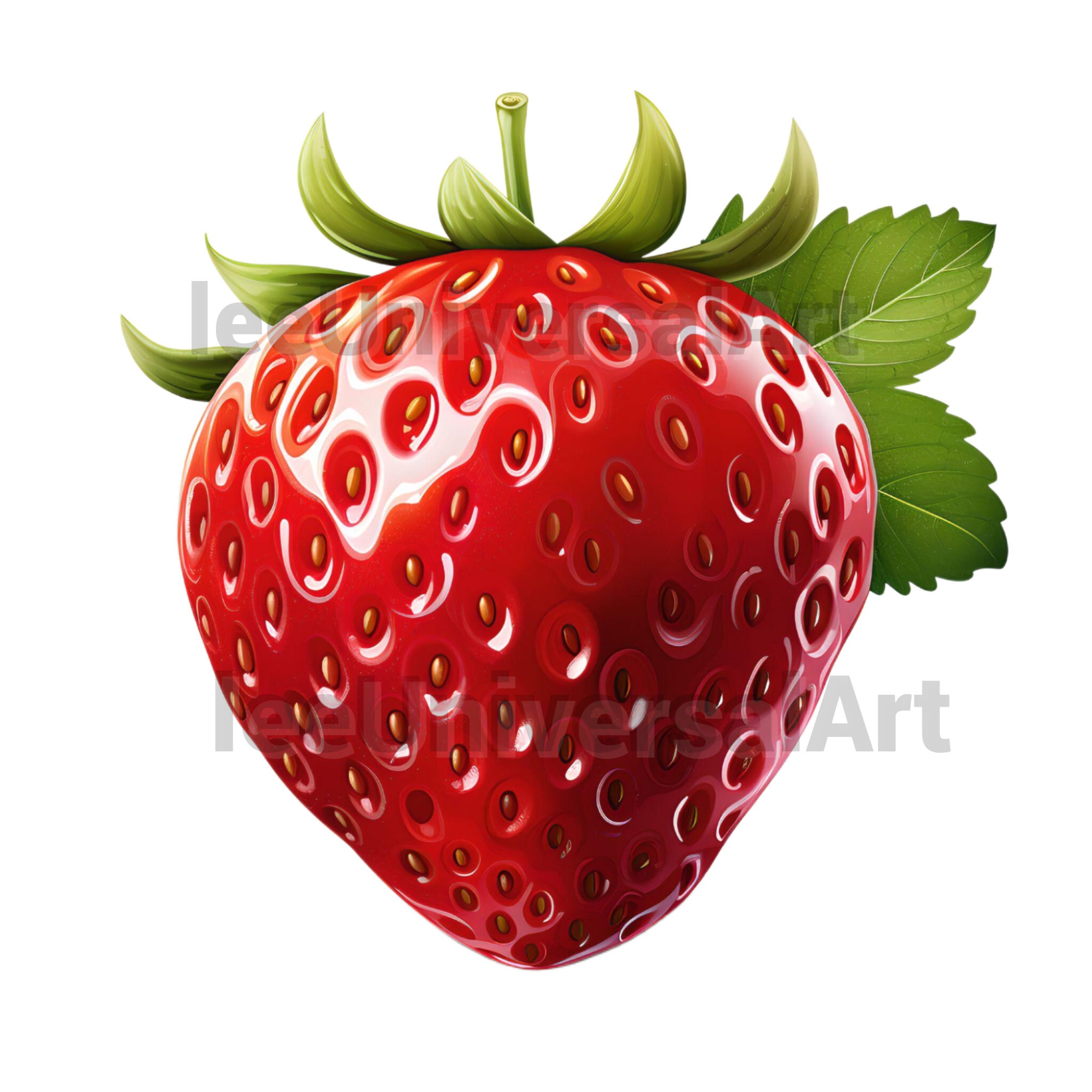 Watercolor Strawberries Clipart Red Strawberry Clipart for Prints ...