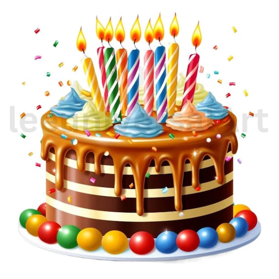 Clipart Birthday Cake Candles