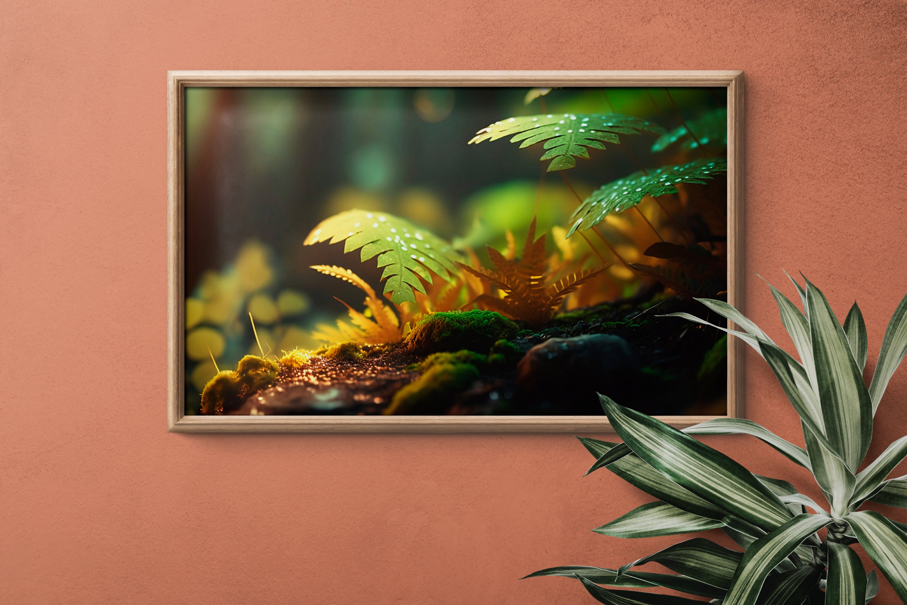 Forest Wallpaper With Bug - Etsy