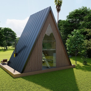 Wooden A Frame, Triangle House, Bungalow - Etsy