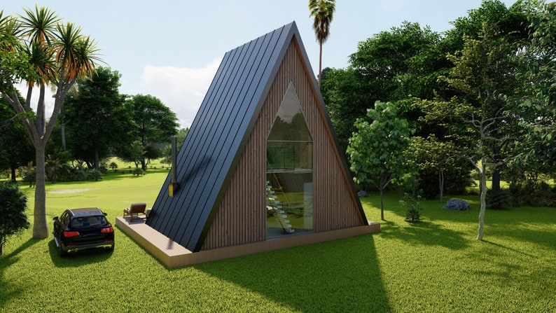 Wooden A Frame, Triangle House, Bungalow - Etsy