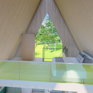 Wooden A Frame, Triangle House, Bungalow - Etsy