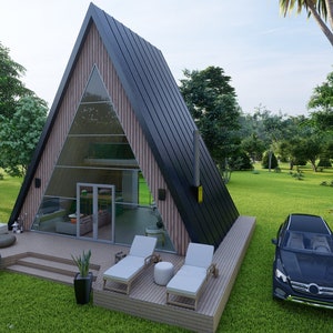 Wooden A Frame, Triangle House, Bungalow - Etsy