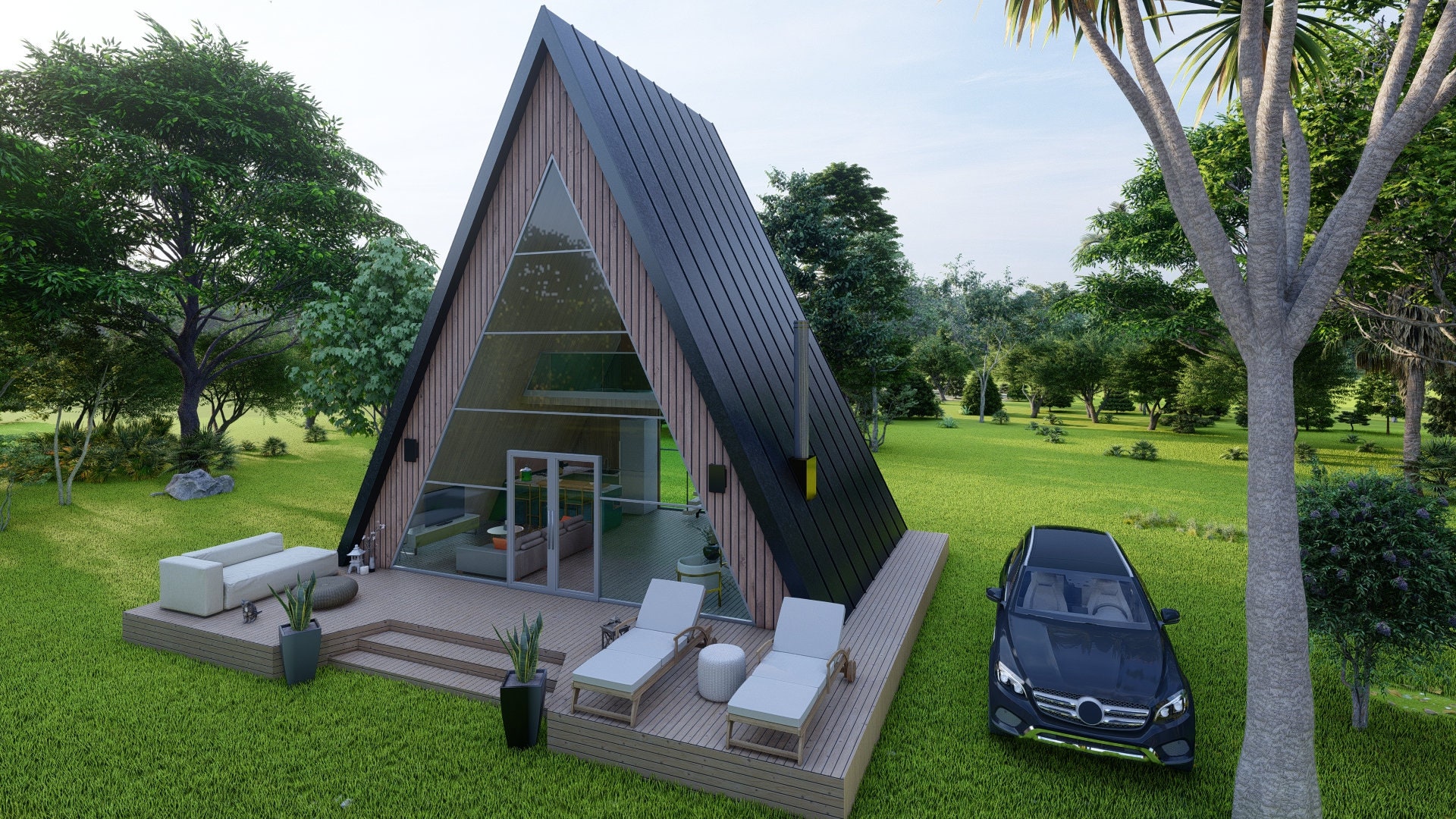 Wooden A Frame, Triangle House, Bungalow - Etsy