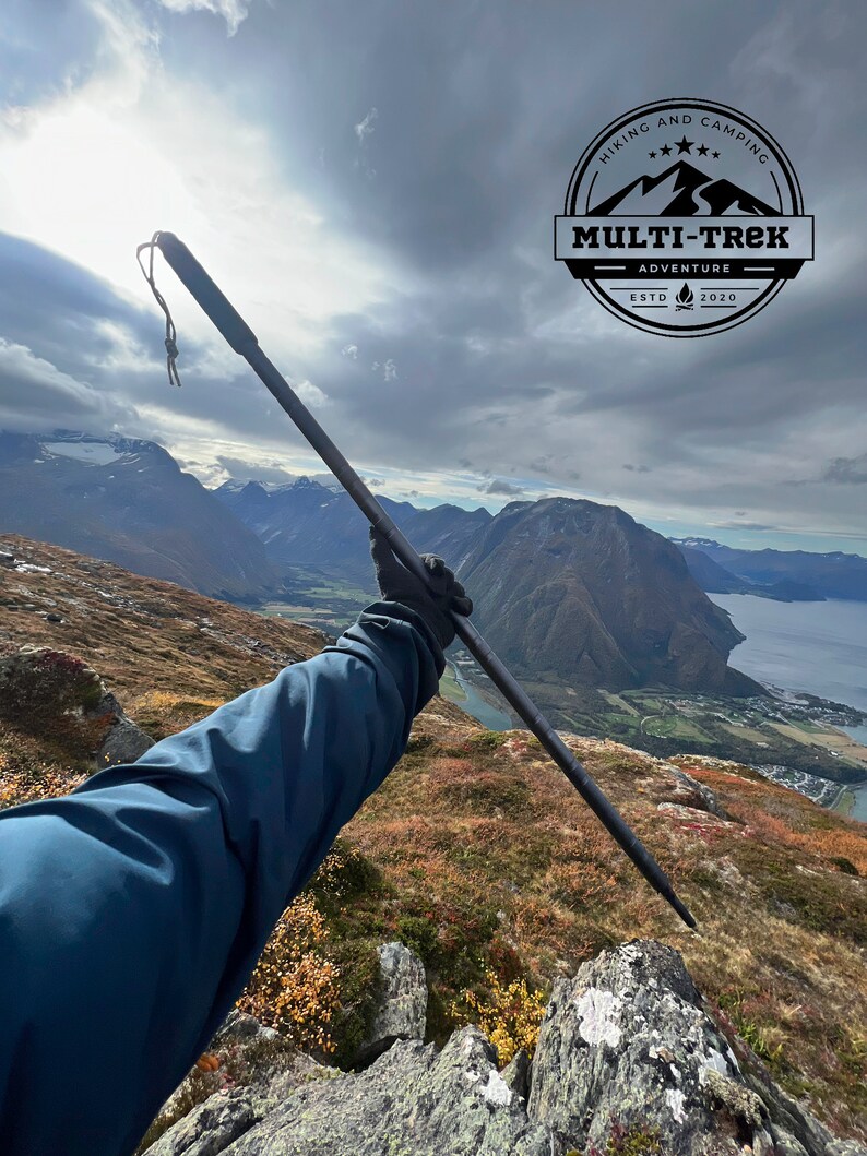 Fathers Day Gift, Survival Trekking Pole, Custom Hiking Staff for Dad ...