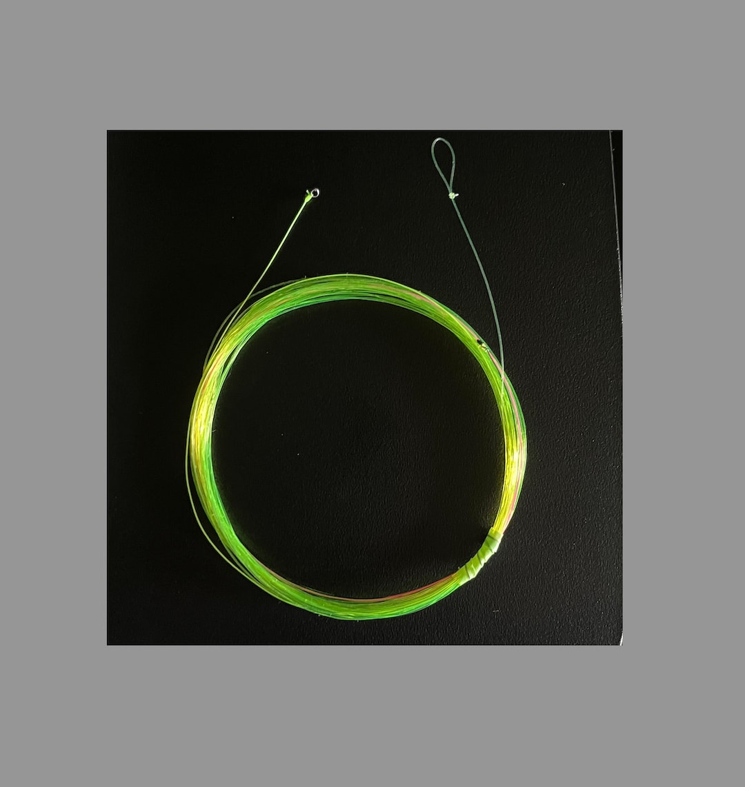 Euro Nymphing Hi-vis Lite Leader W/ Sighter and Tippet Ring (~25 Ft ...