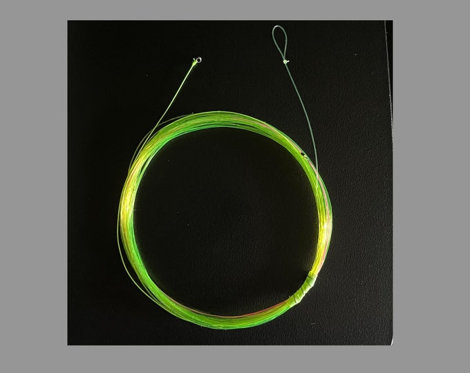 Euro Nymphing Hi-vis Lite Leader W/ Sighter and Tippet Ring (~25 Ft ...