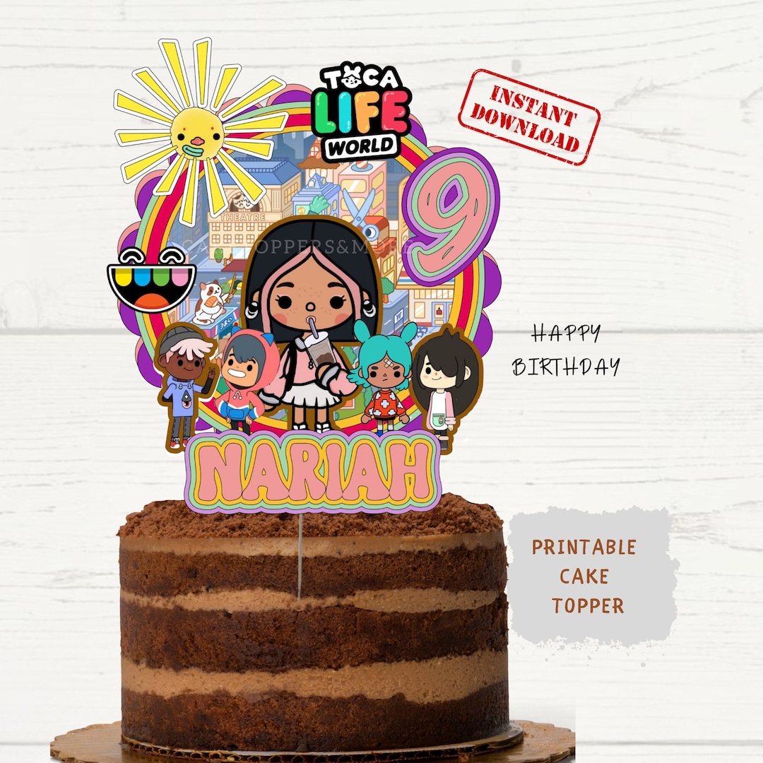DIGITAL TOCA BOCA Life World Cake Topper Digital Printable - Etsy Canada