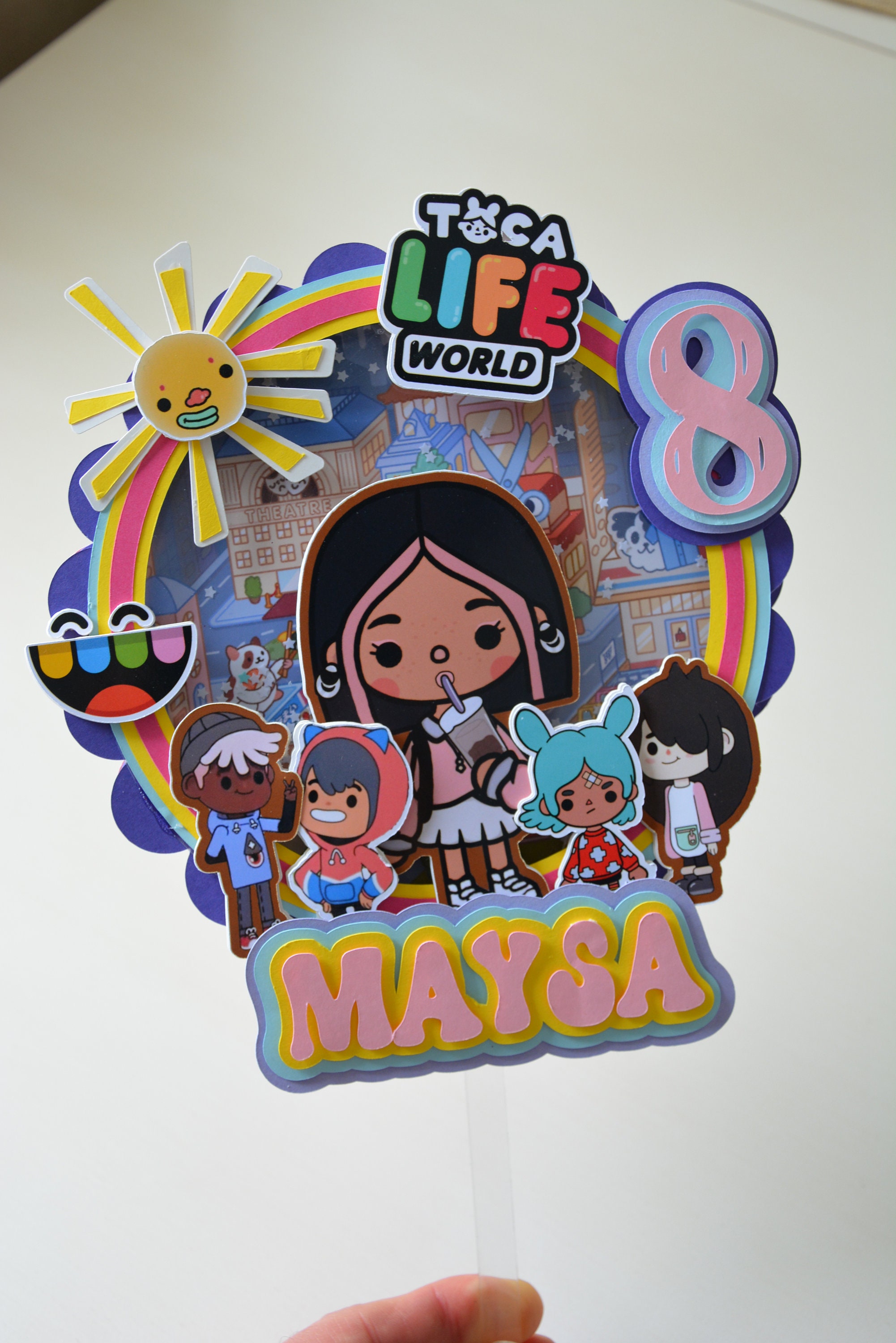 Toca Boca Cake Topper Toca Boca Life World Cake Topper Etsy België