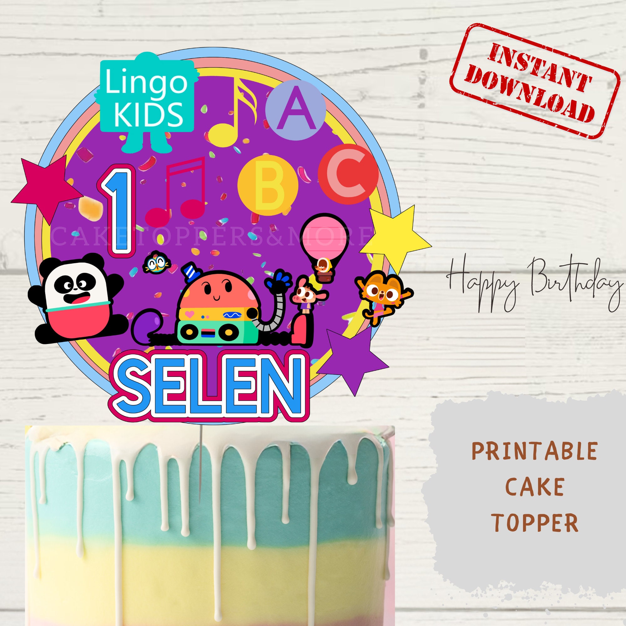 DIGITAL LINGOKIDS GAME Cake Topper Lingokids Mobile Game - Etsy UK