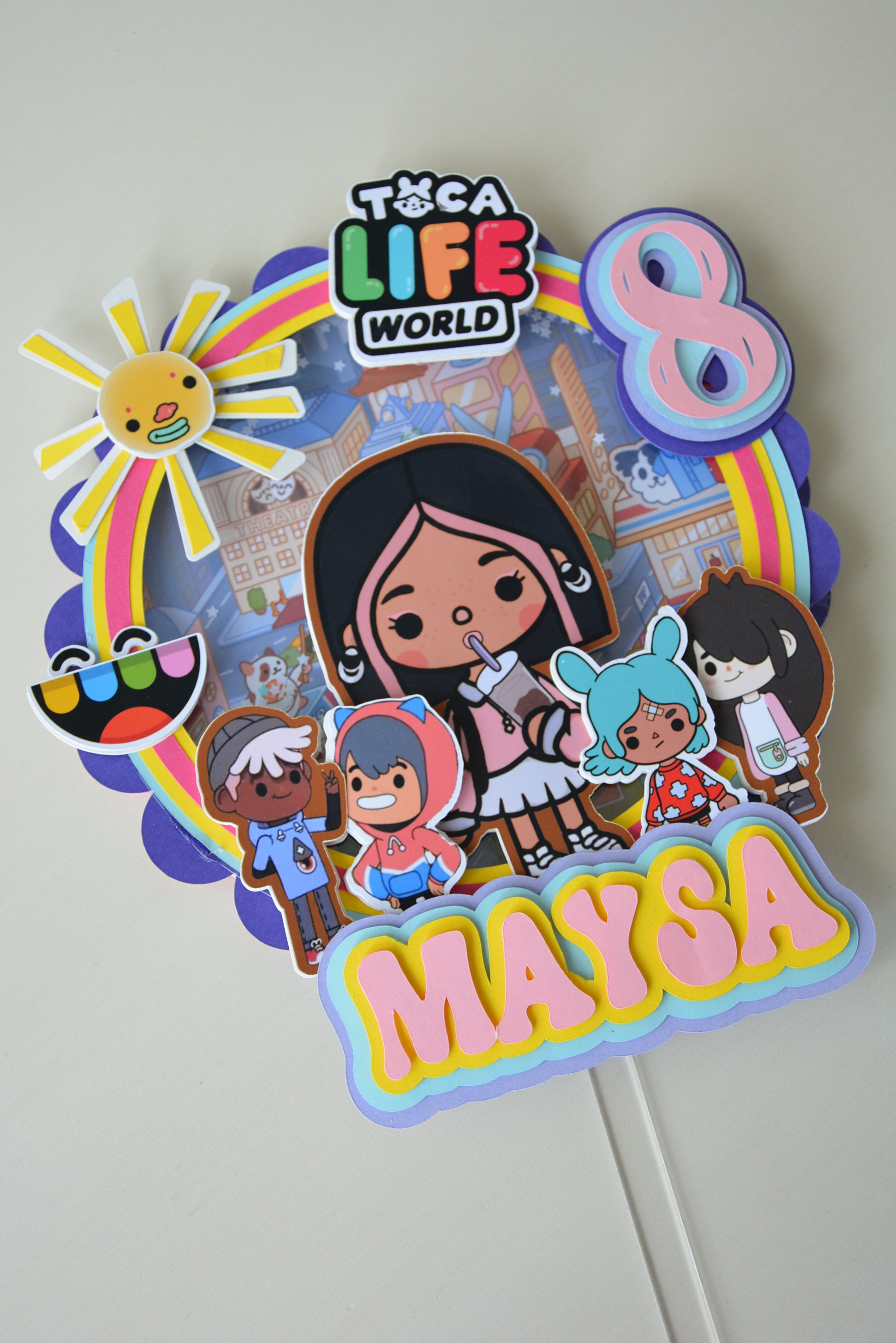 Toca Boca Cake Topper Toca Boca Life World Cake Topper Etsy België