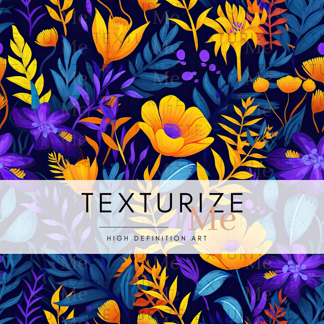 Flowers Seamless, Flowers Texture, Botanical Flowers Texture, Bight ...