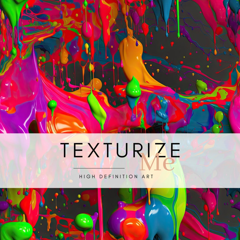 Neon Paint Splatter Seamless Pattern Digital, Repeating Pattern ...