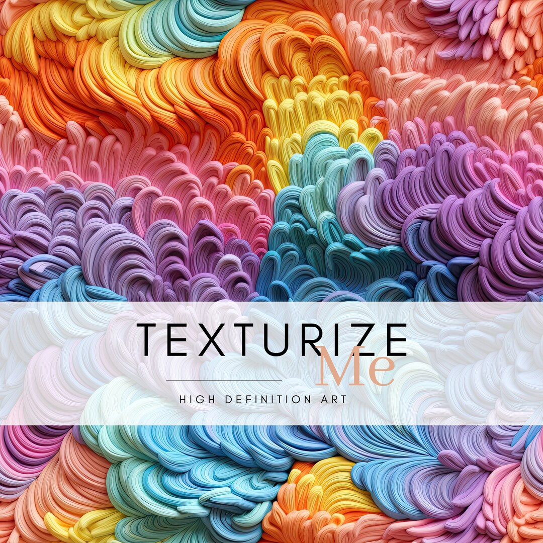 Rainbow Repeating Pattern, Vivid Colors, Seamless Texture, Bright ...