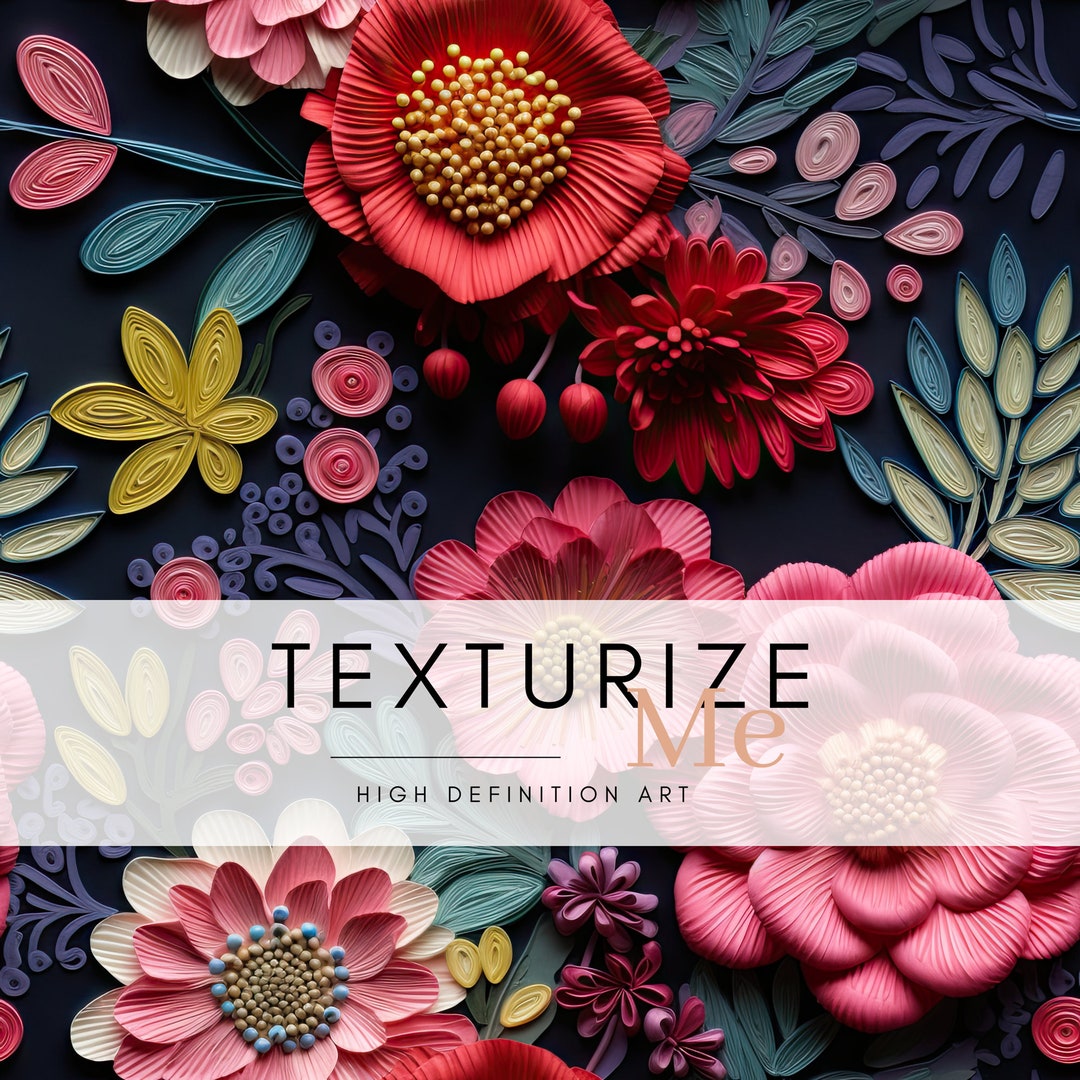 Embroidery Seamless File, Flowers Embroidery Seamless, Floral Seamless ...