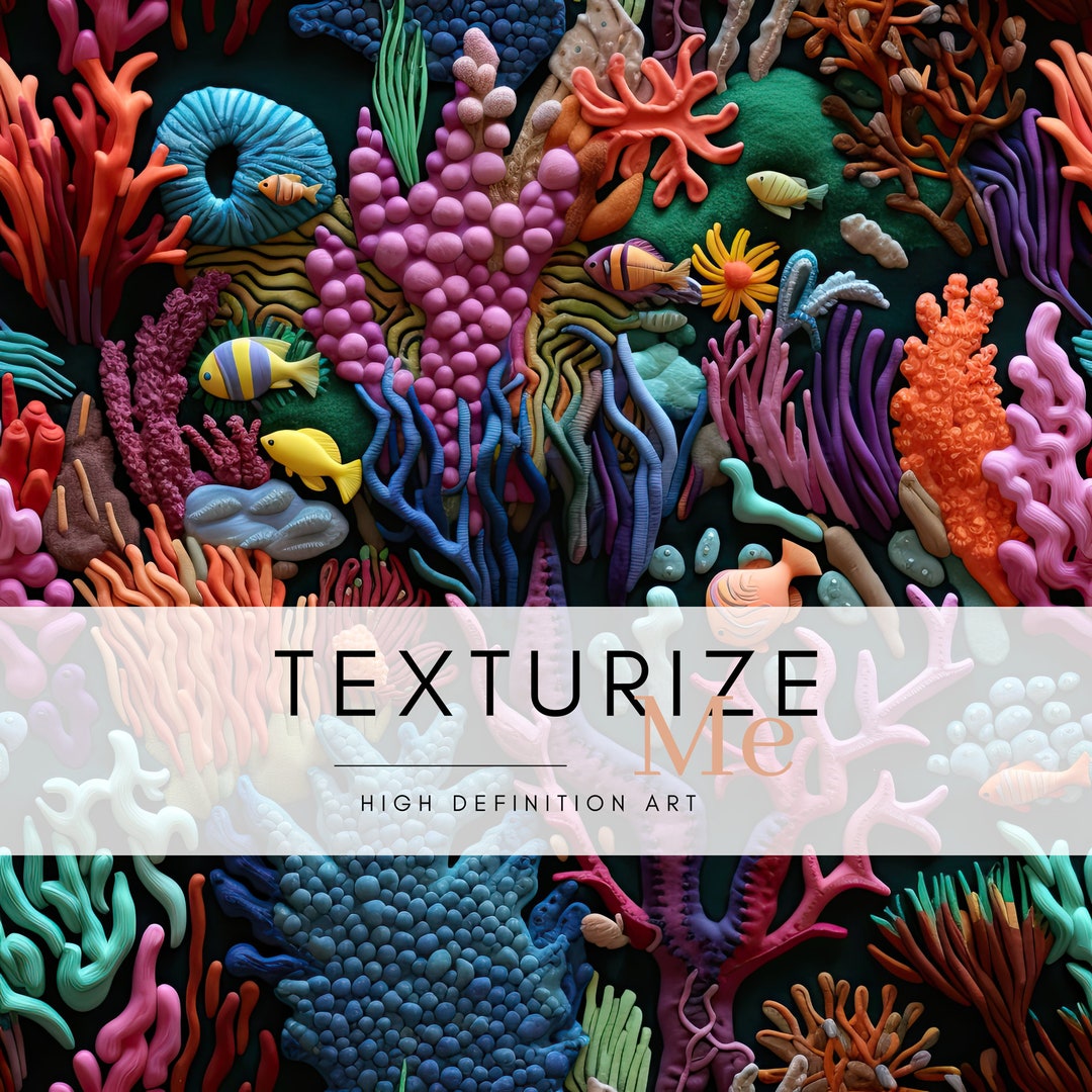 Embroidery Coral Reef Patterns Repeating, Embroidery Seamless Texture ...