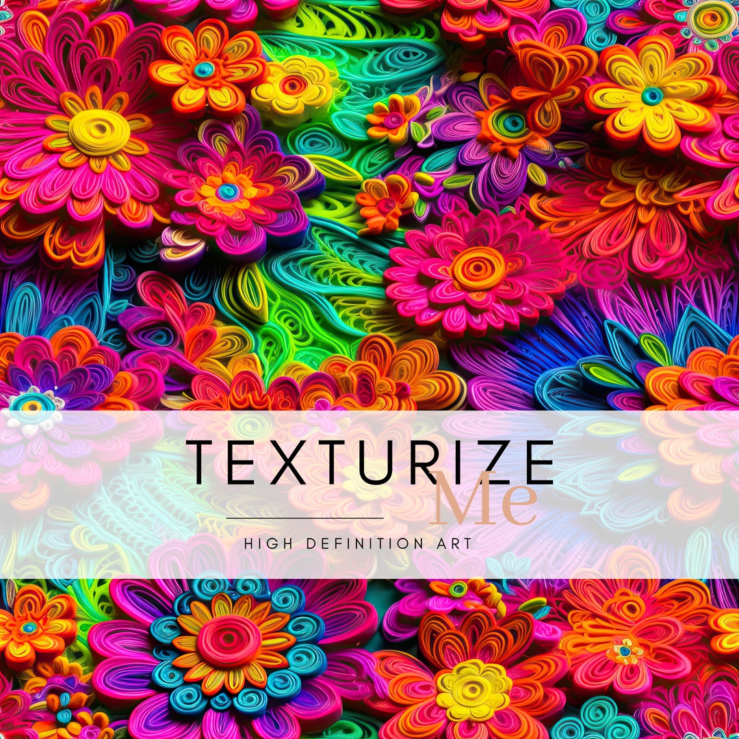 Vivid Quillwork Pattern Seamless - Etsy