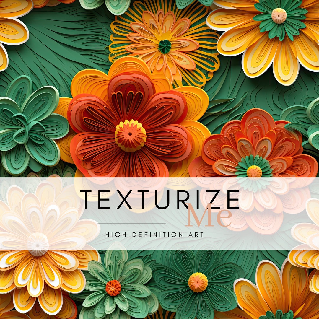 Flowers Faux Embroidery Repeating Pattern, Seamless - Etsy