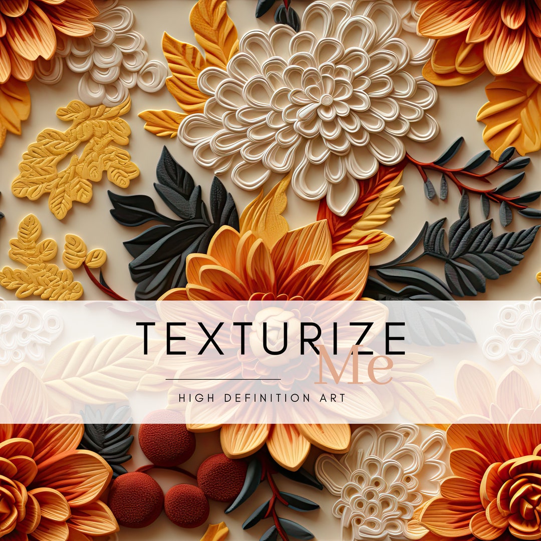 Embroidery Seamless Pattern Floral Seamless File Faux - Etsy