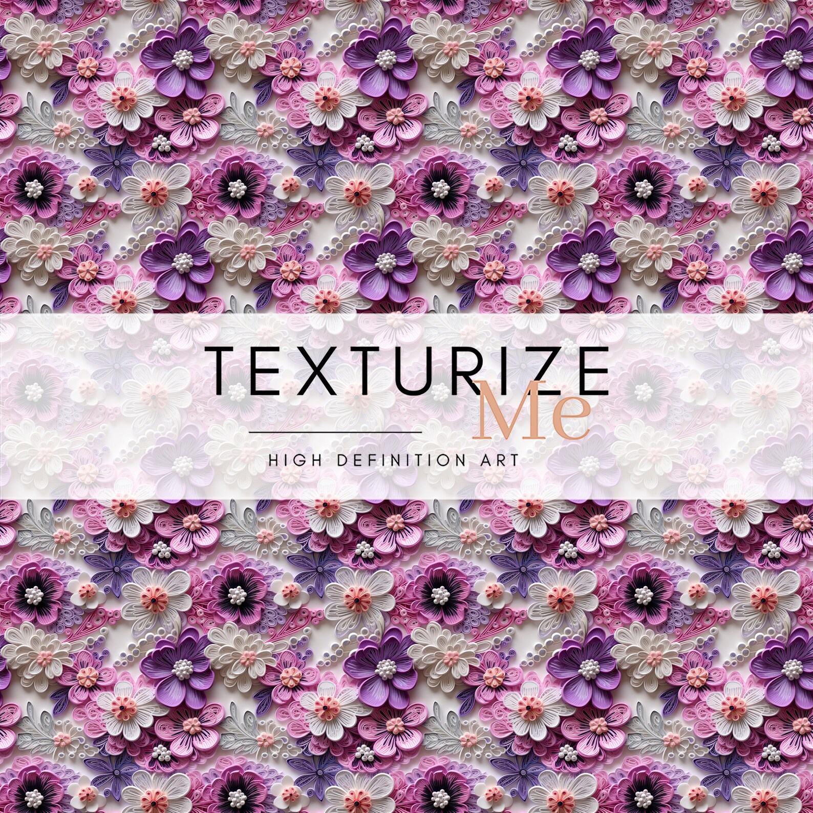 Chic Faux Embroidery Floral Seamless - Etsy