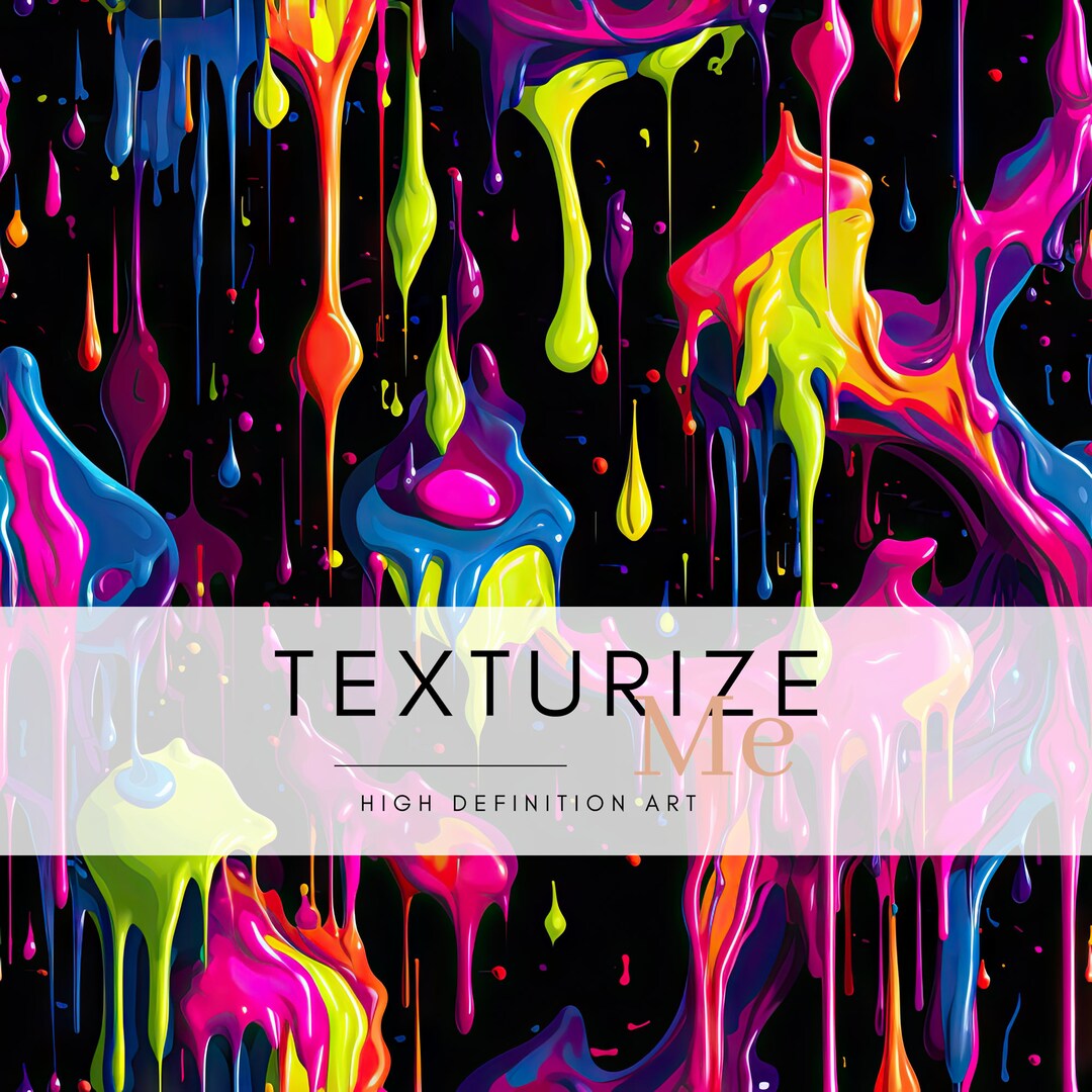 Neon Paint Splatter Seamless Pattern Digital, Repeating Pattern ...