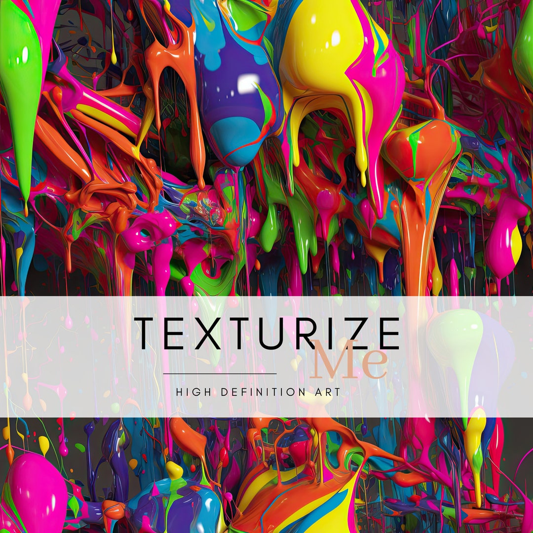 Neon Paint Splatter Seamless Pattern Digital, Repeating Pattern ...