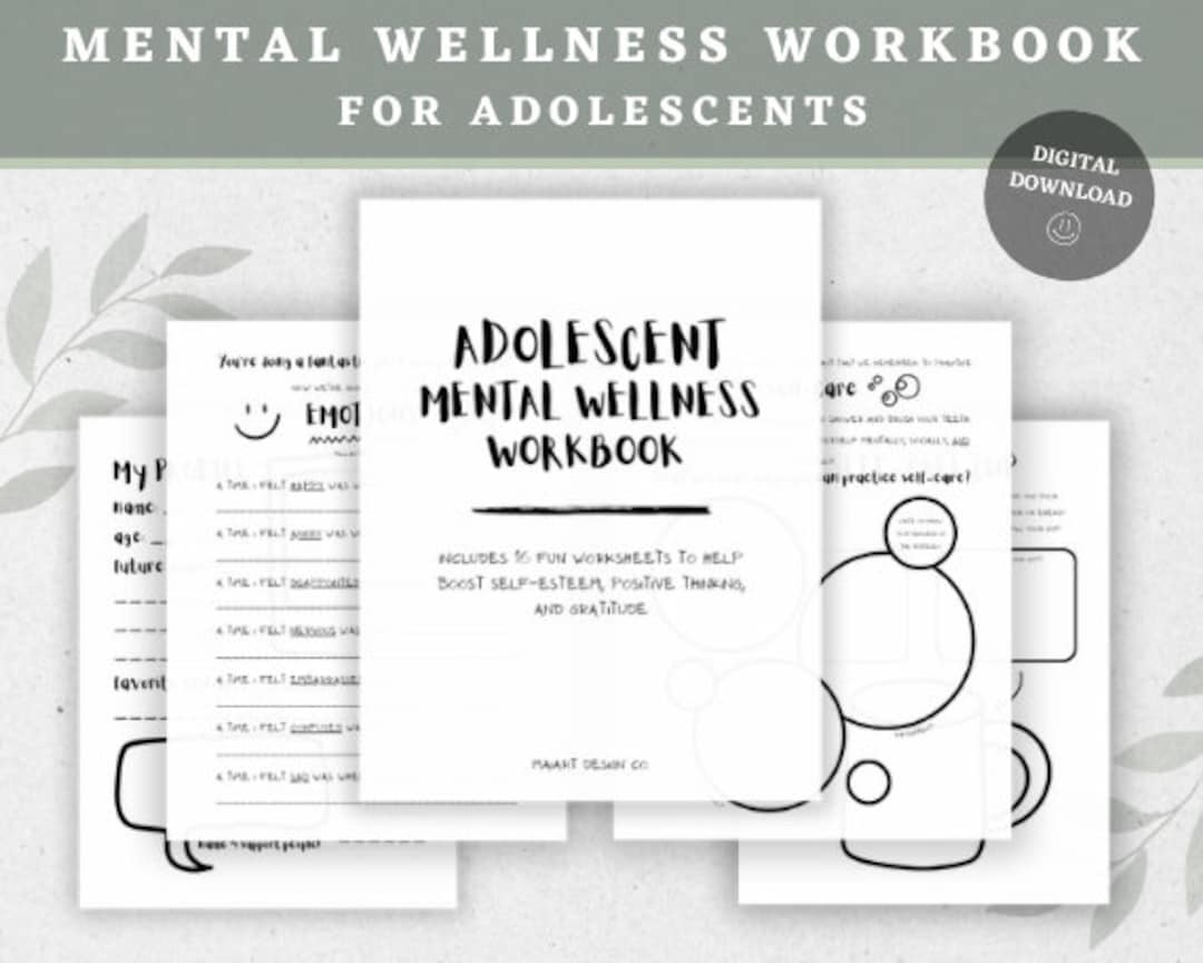 Digital Download, Printable Worksheet, Mental Health and Wellness ...