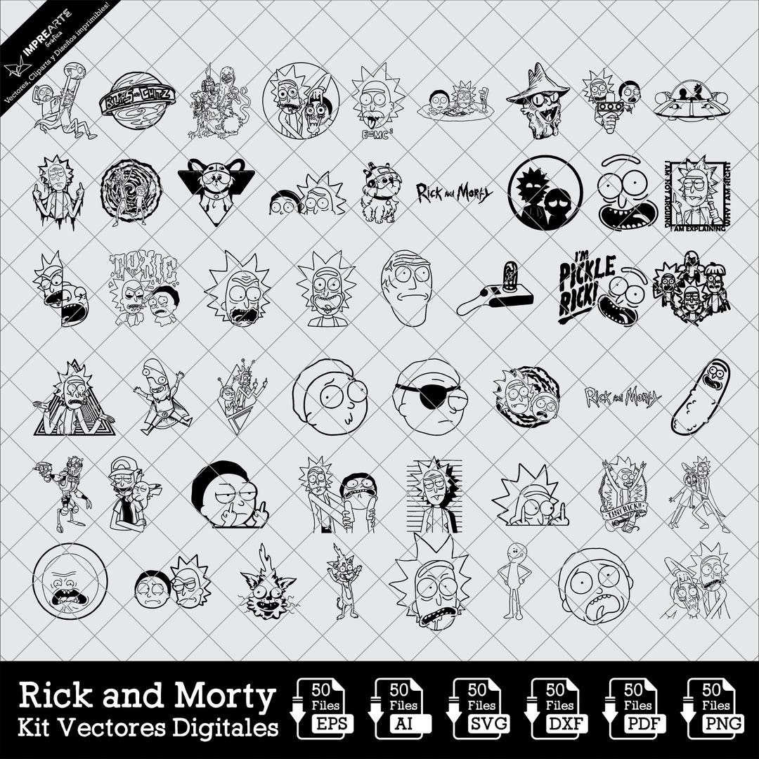 50 Rick and Morty Vectors - Etsy UK