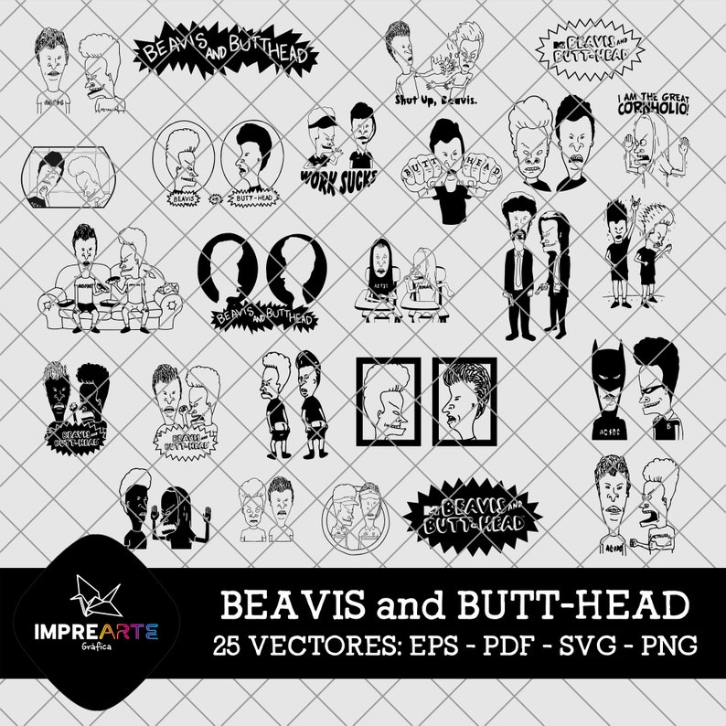 25 Beavis and Butt-head Vectors - Etsy