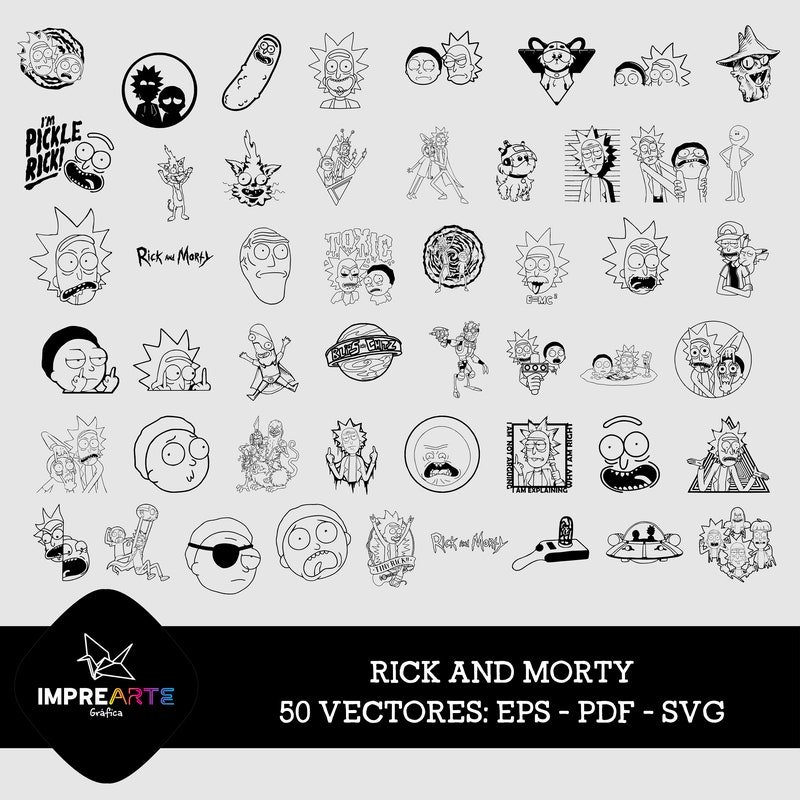 Rick and Morty Svg - Etsy