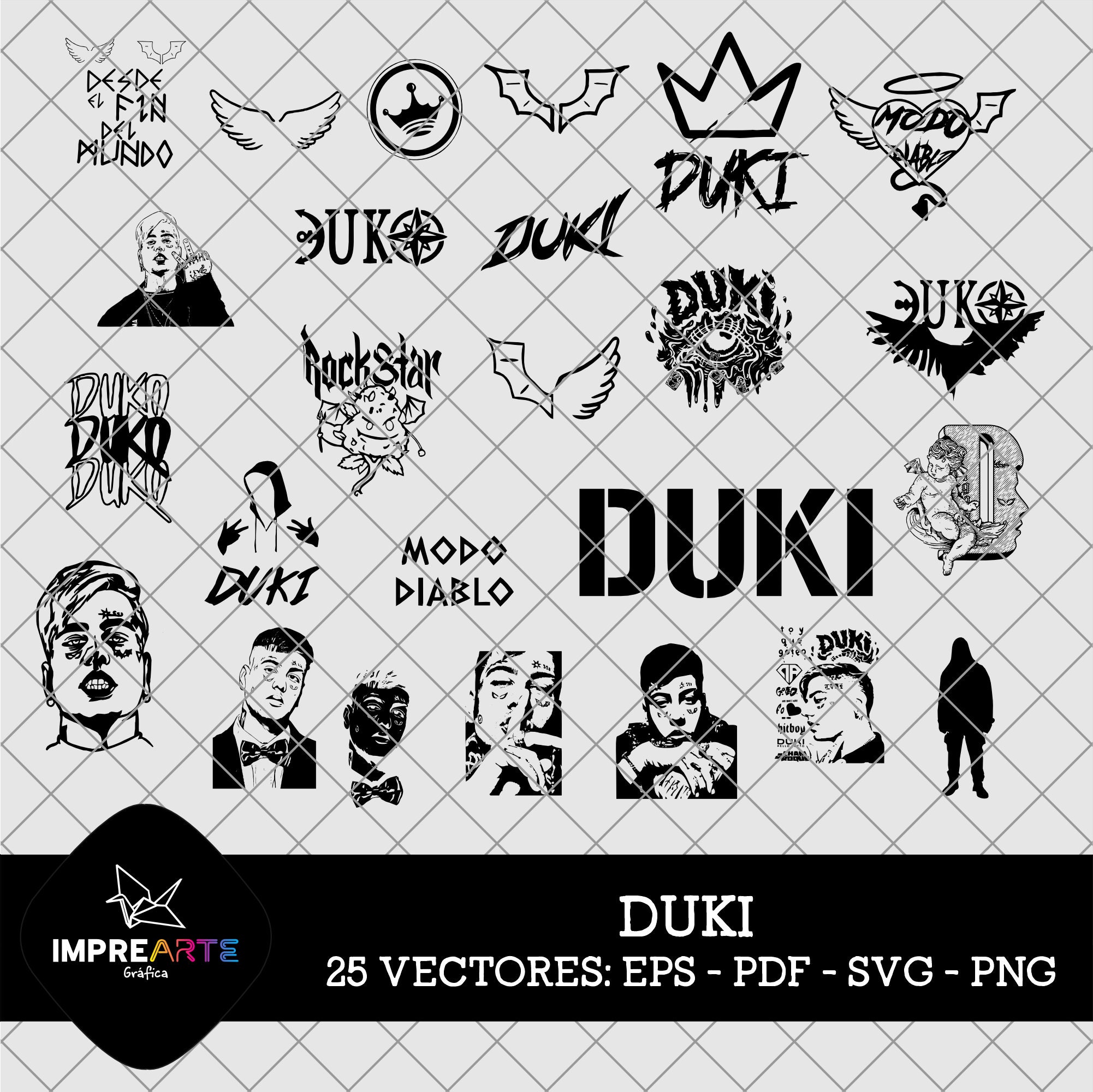 25 Vectores de DUKI - Etsy España