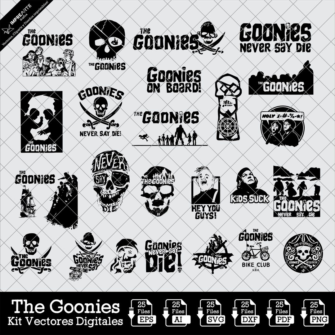 25 Digital Vectors the Goonies - Etsy