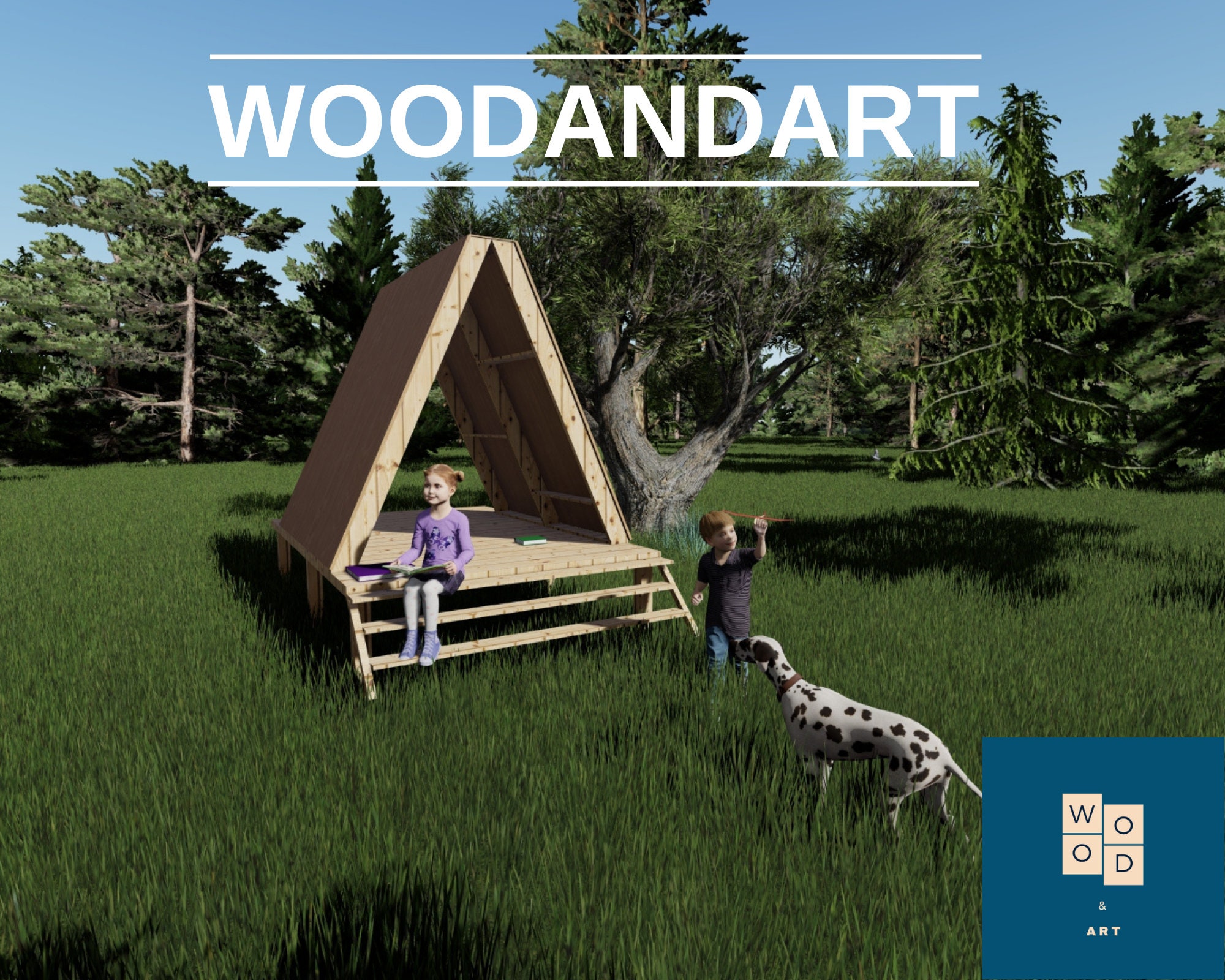Playhouse Plans for Kids, Do It Yourself With Digital Downloads, Modern ...